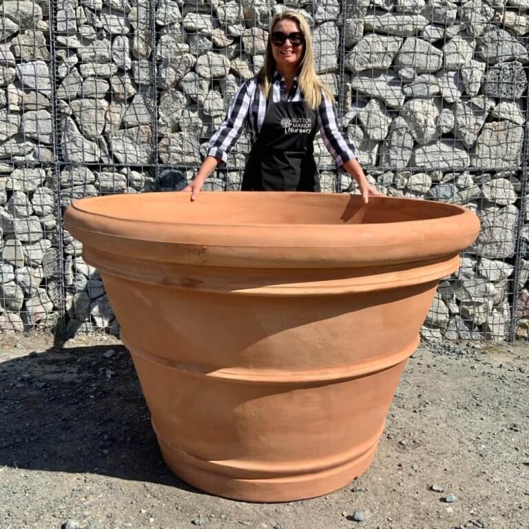The Milan Pot 135 Colour Terracotta - Sutton Manor Nursery